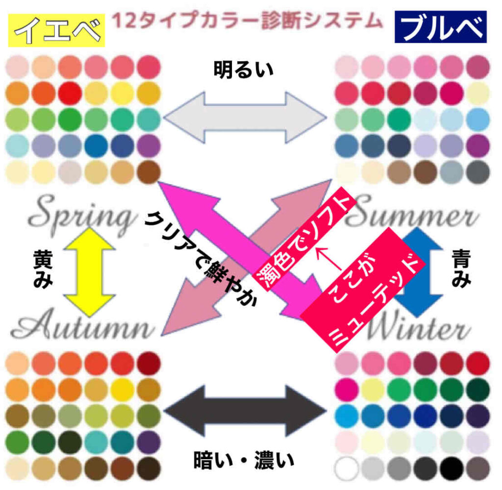 診断が難しいミューテッドオータムの見極め方♪ JCBAのアドバンス ブラッシュアップレッスン。 | 魅せ方が変わると波動が上がり人生も変わる！